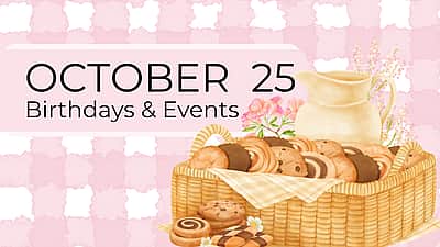 On This Day - October 25, 2026 - National Day Calendar