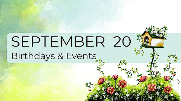 On This Day - September 20, 2026 - National Day Calendar
