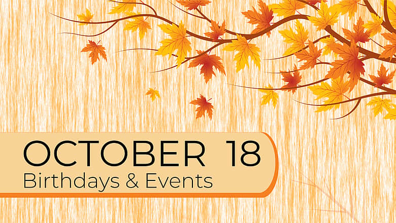 On This Day - October 18, 2026 - National Day Calendar