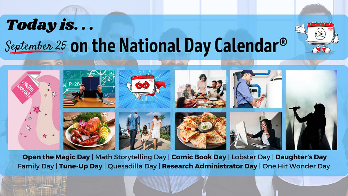 SEPTEMBER 25, 2023 | NATIONAL DAUGHTER’S DAY | NATIONAL COMIC BOOK DAY ...