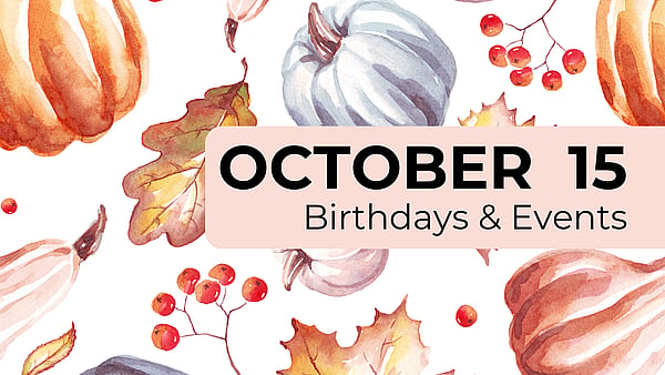 Birthdays & Historical Events – December 15 - National Day Calendar
