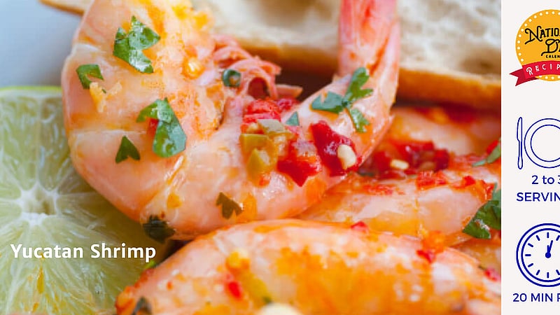 Doc Ford’s Yucatan Shrimp - National Day Calendar