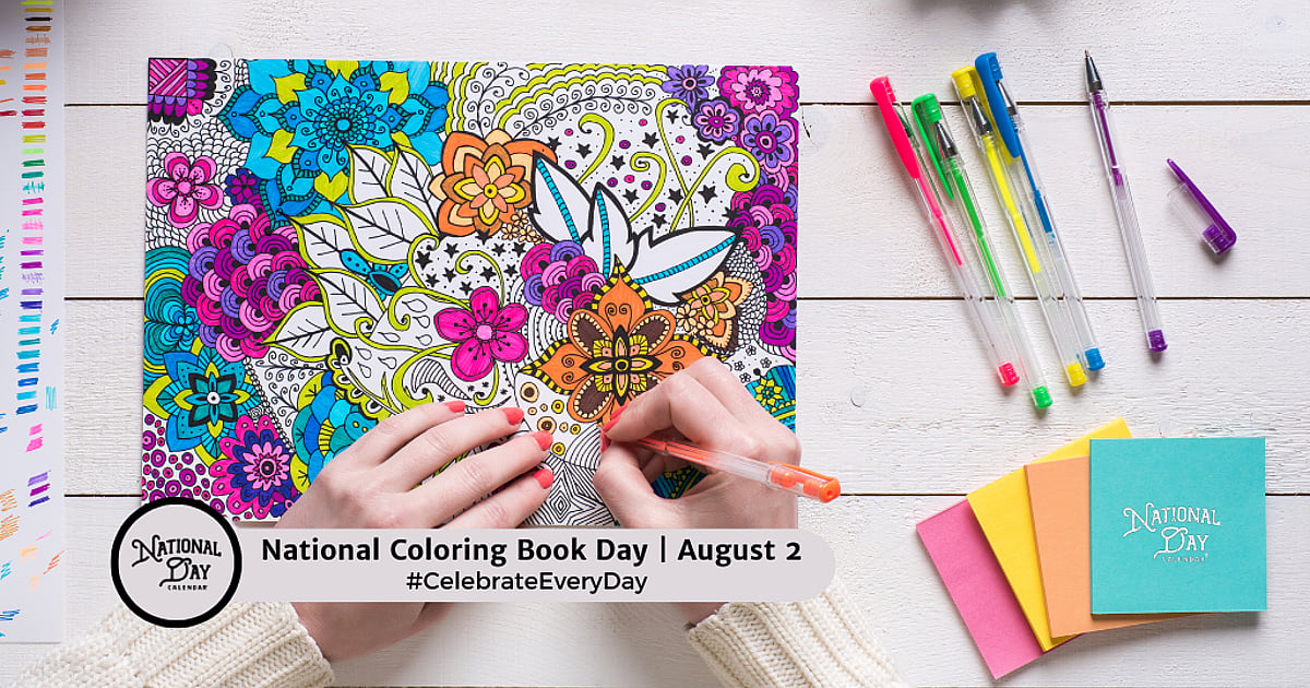 NATIONAL COLORING BOOK DAY - August 2, 2026 - National Day Calendar