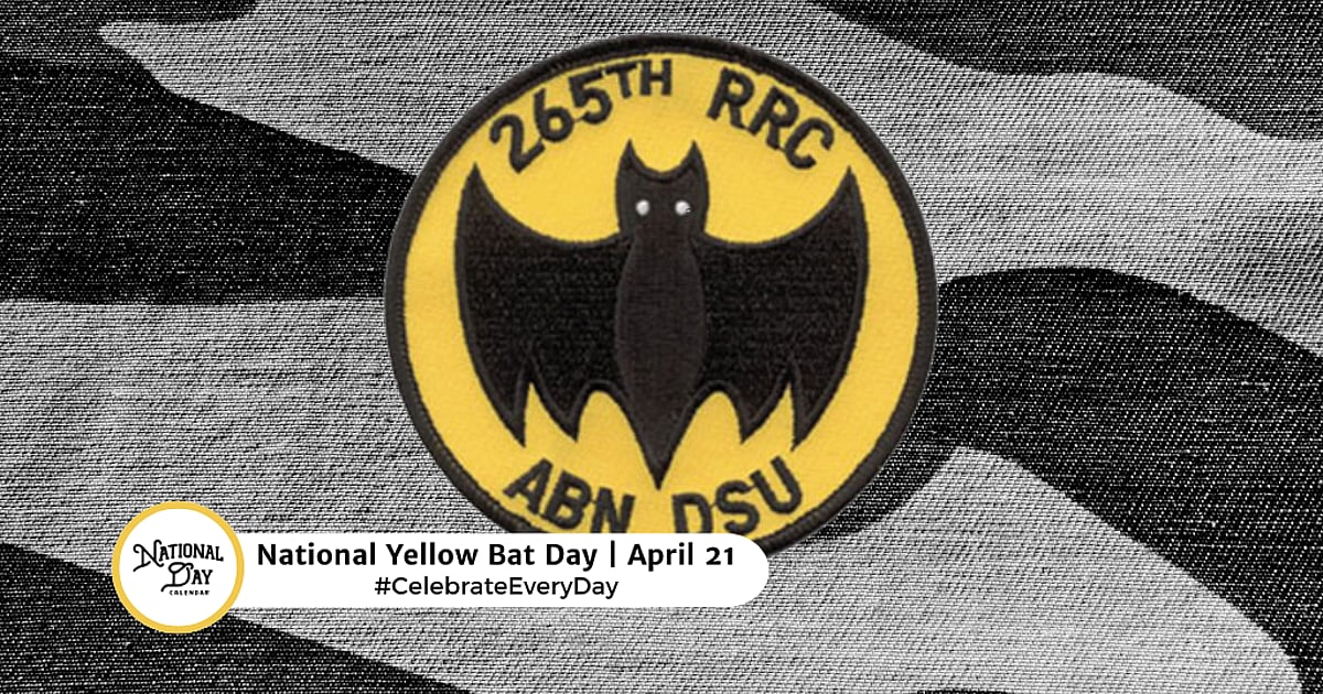 NATIONAL YELLOW BAT DAY - April 21, 2026 - National Day Calendar