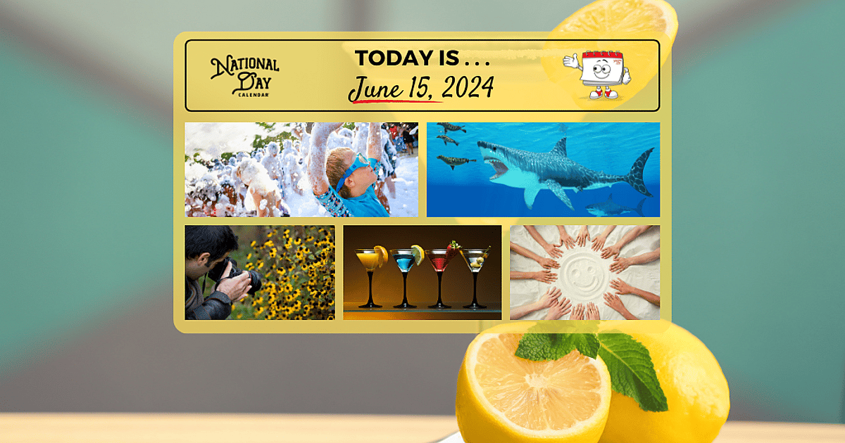 JUNE 15, 2024 | NATIONAL BIG BOY DAY | NATIONAL FOAM PARTY DAY ...